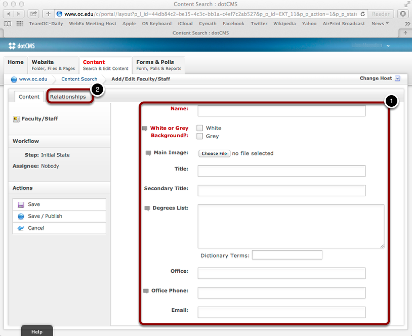 Add a New Employee to Your Web Page – Oklahoma Christian University