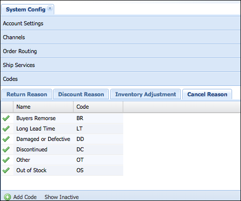Manage Reason Codes – RetailOps