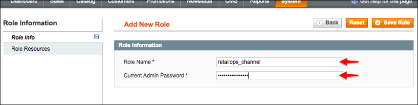 Magento Credential Setup Guide – RetailOps