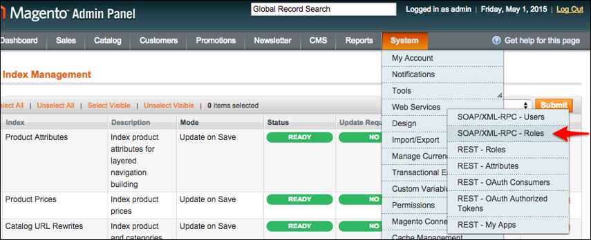Magento Credential Setup Guide – RetailOps