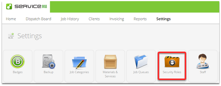 Security Roles Overview – ServiceM8 Help