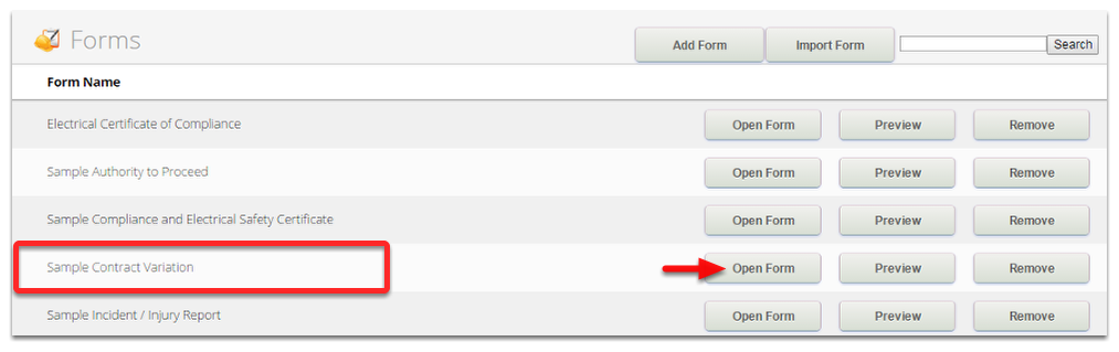 Forms - How to link the form to the form document template – ServiceM8 Help