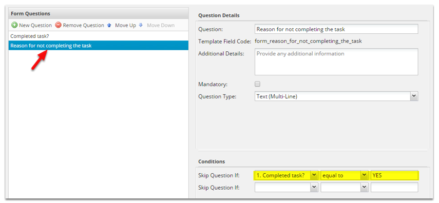 Using the Skip Question IF condition in the form – ServiceM8 Help