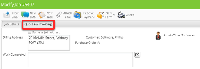 How to add materials to a job online – ServiceM8 Help