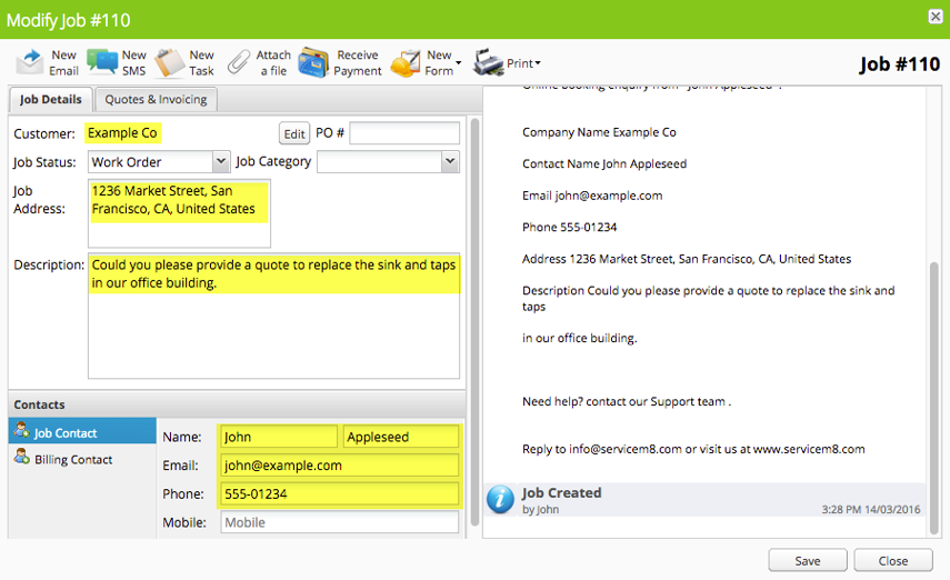 What is the Online Booking Form? – ServiceM8 Help