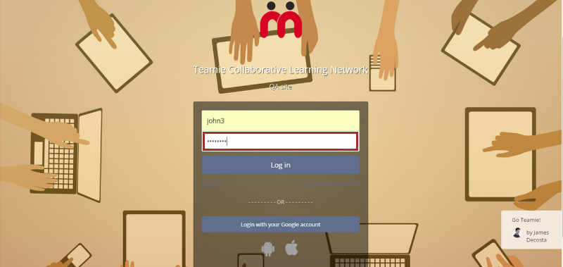 Logging In – Teamie Help Center