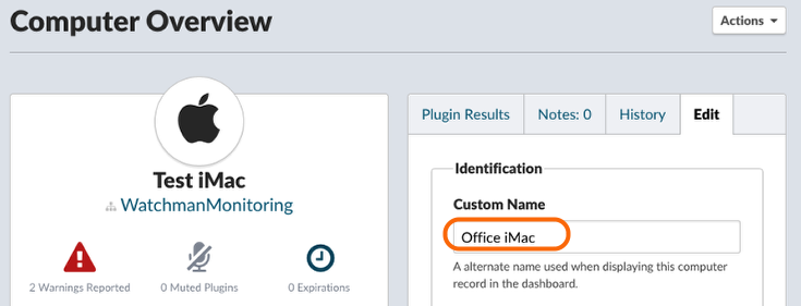 Using A Custom Display Name for Computer Records – Watchman Monitoring ...