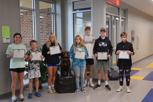 Shidler Public Schools - August Students of the Month