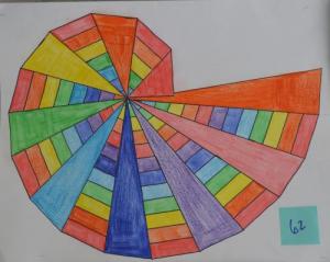 Pythagorean Spiral Pattern