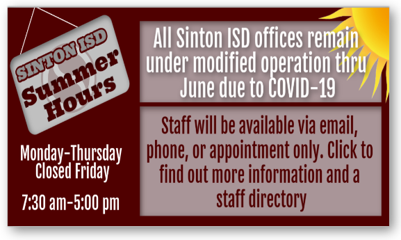 Sinton ISD - Home