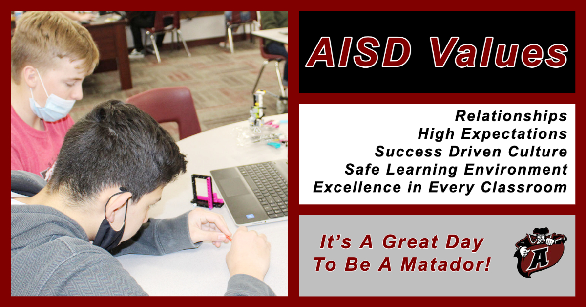 Adrian Independent School District - Our Values