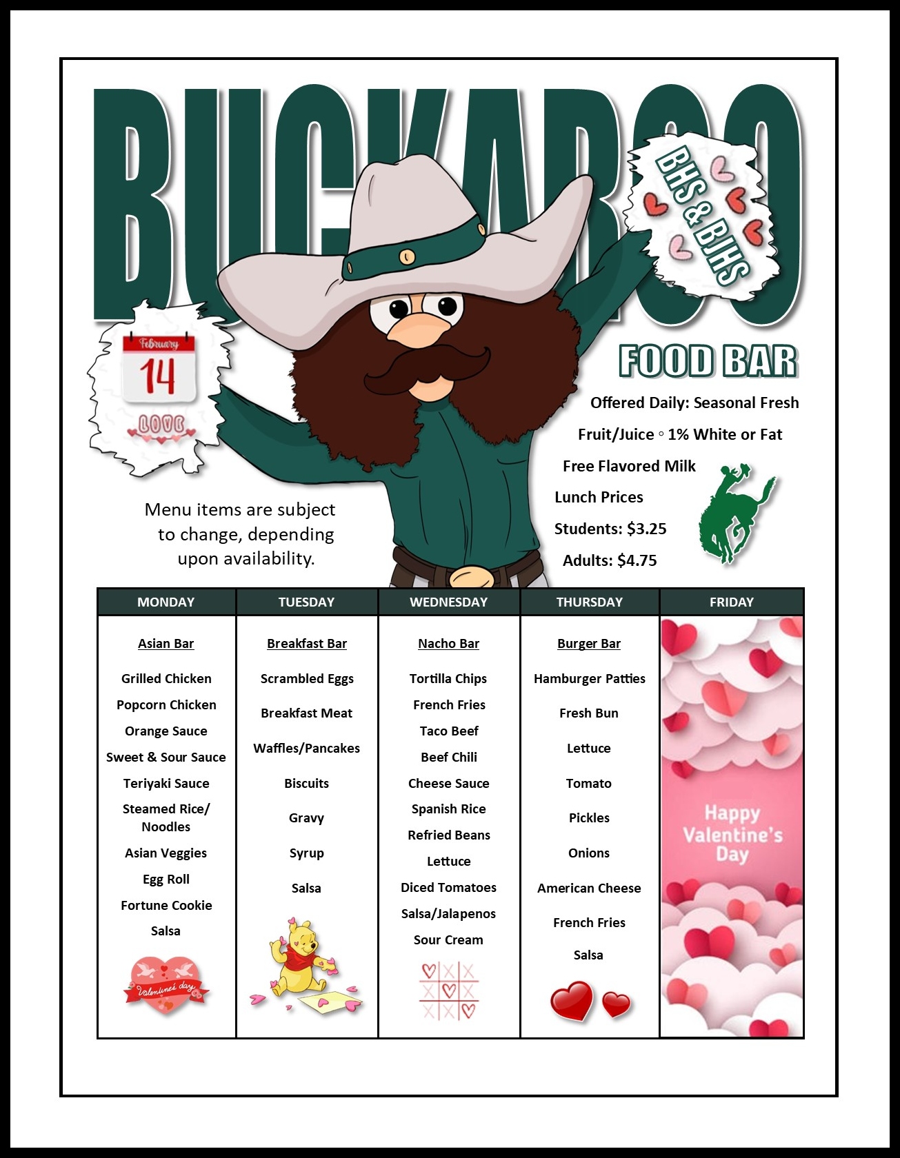 Breckenridge ISD - Food Services & Cafeteria Menus