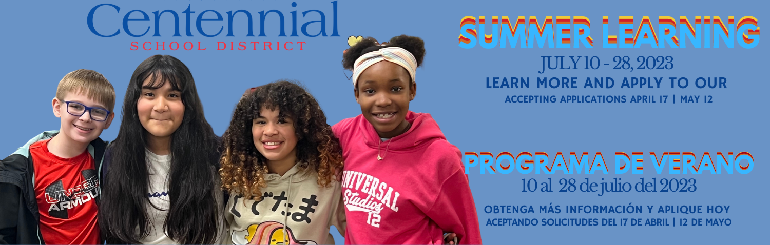 Centennial School District 28j - Summer Learning