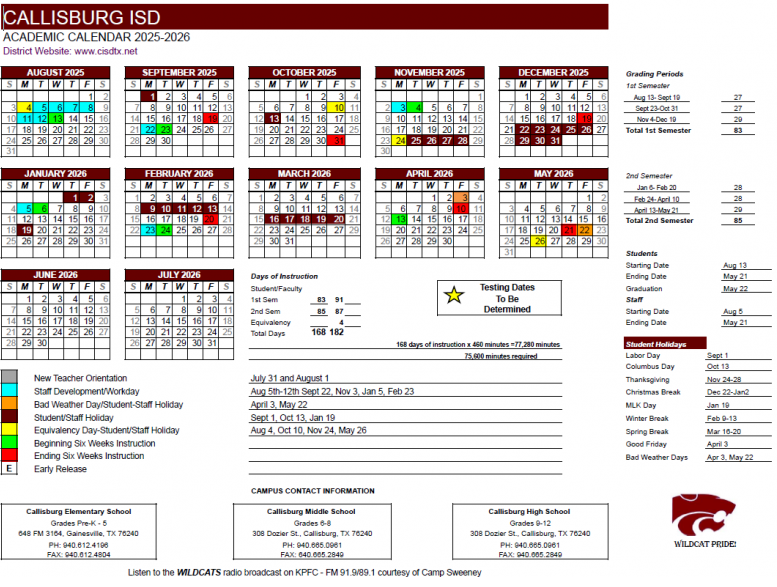 Callisburg ISD - Home