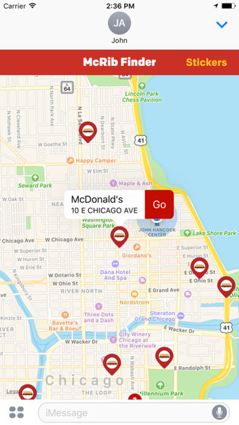 McDonald's McRib Can Now be Found Through an App