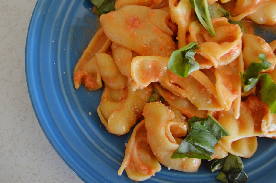 How to Make Festoni Pasta With Vodka Sauce