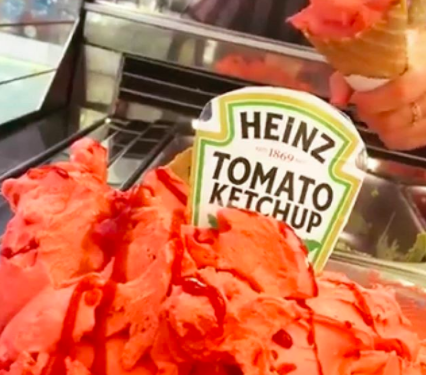 Heinz Ketchup Ice Cream Exists to Welcome Ed Sheeran Back to Ireland