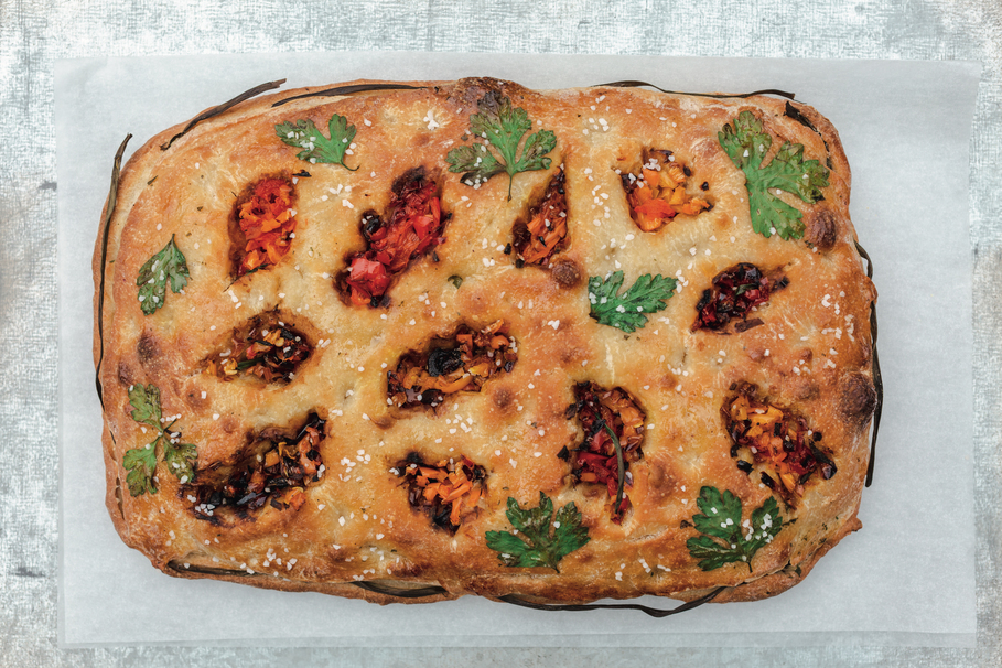 Here's How To Make Autumn-Inspired Focaccia Art
