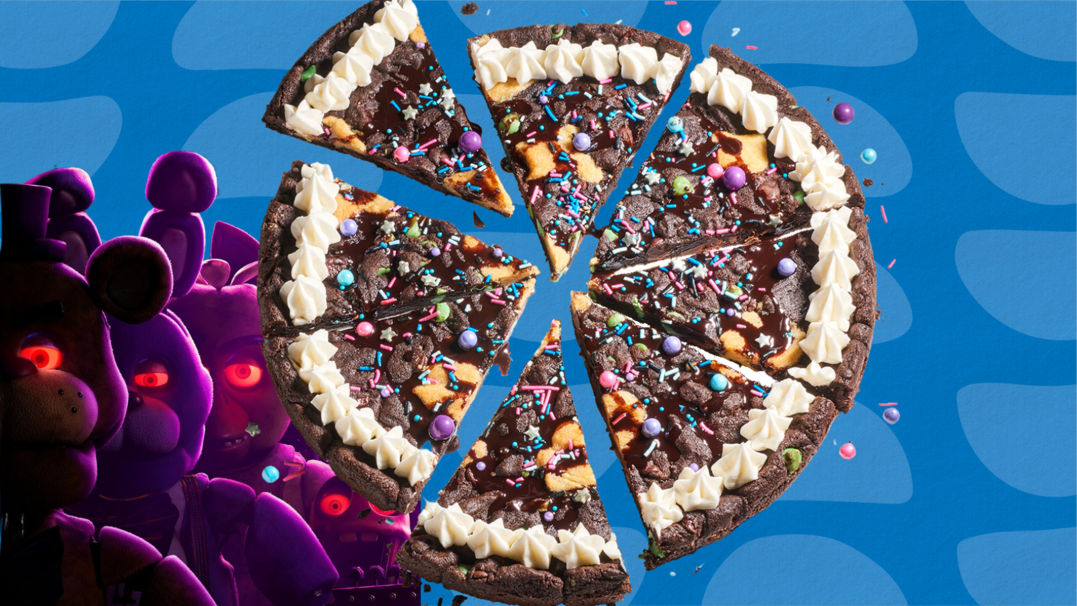 You Need To Try The Freddy Fazbear Cookie Pizza From Insomnia Cookies