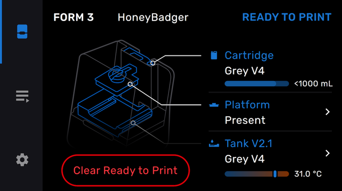 Readying your printer to automatically start an uploaded print ...