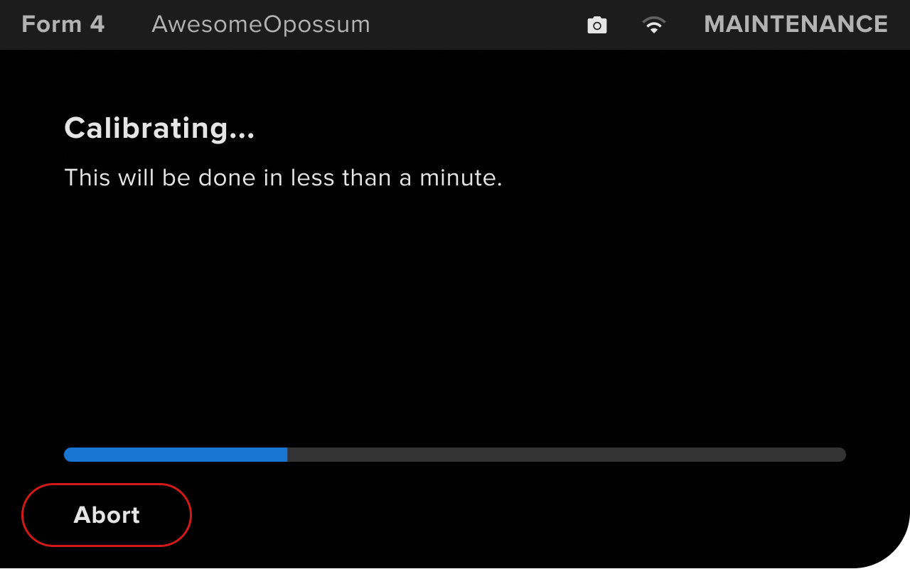 Calibrating the resin level sensor (Form 4 and Form 4L generation)