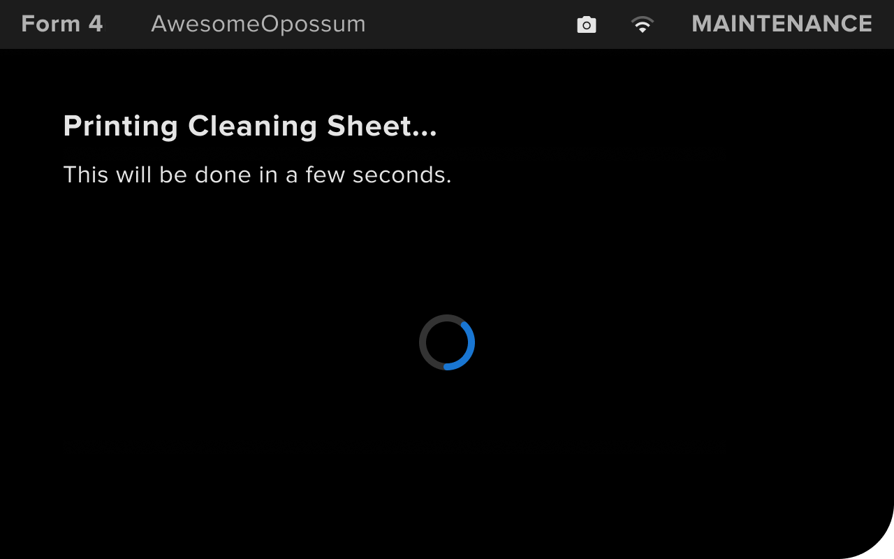 Cleaning a failed print with the cleaning sheet (Form 4 and Form 4L ...