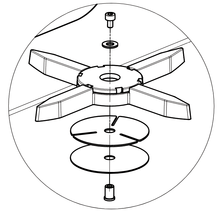 Form Wash L impeller decoupling and clicking
