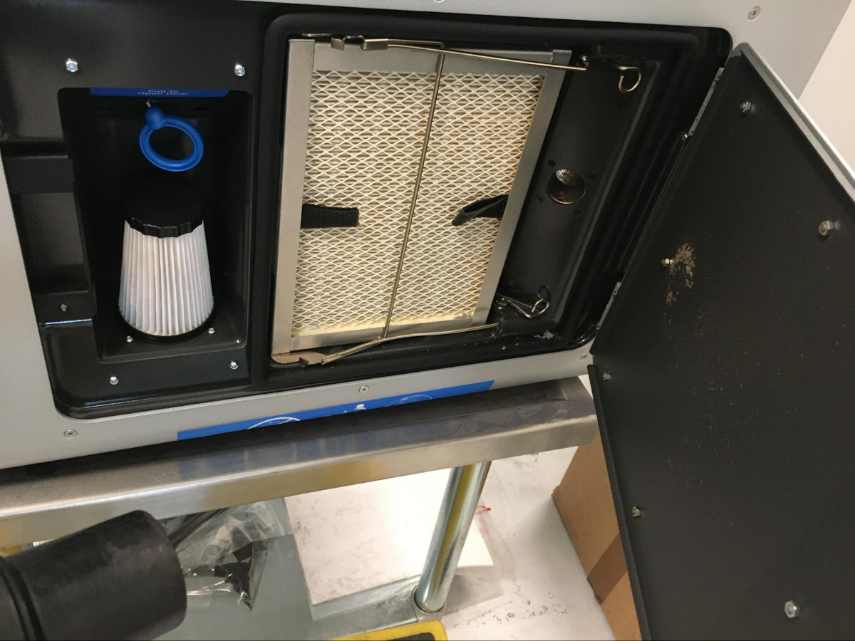 Cleaning all powder out of a Fuse 1 generation printer