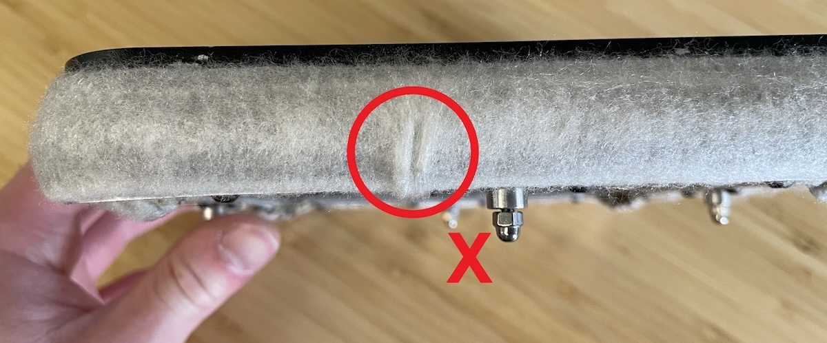 Cleaning the Fuse 1 generation build chamber felt seal