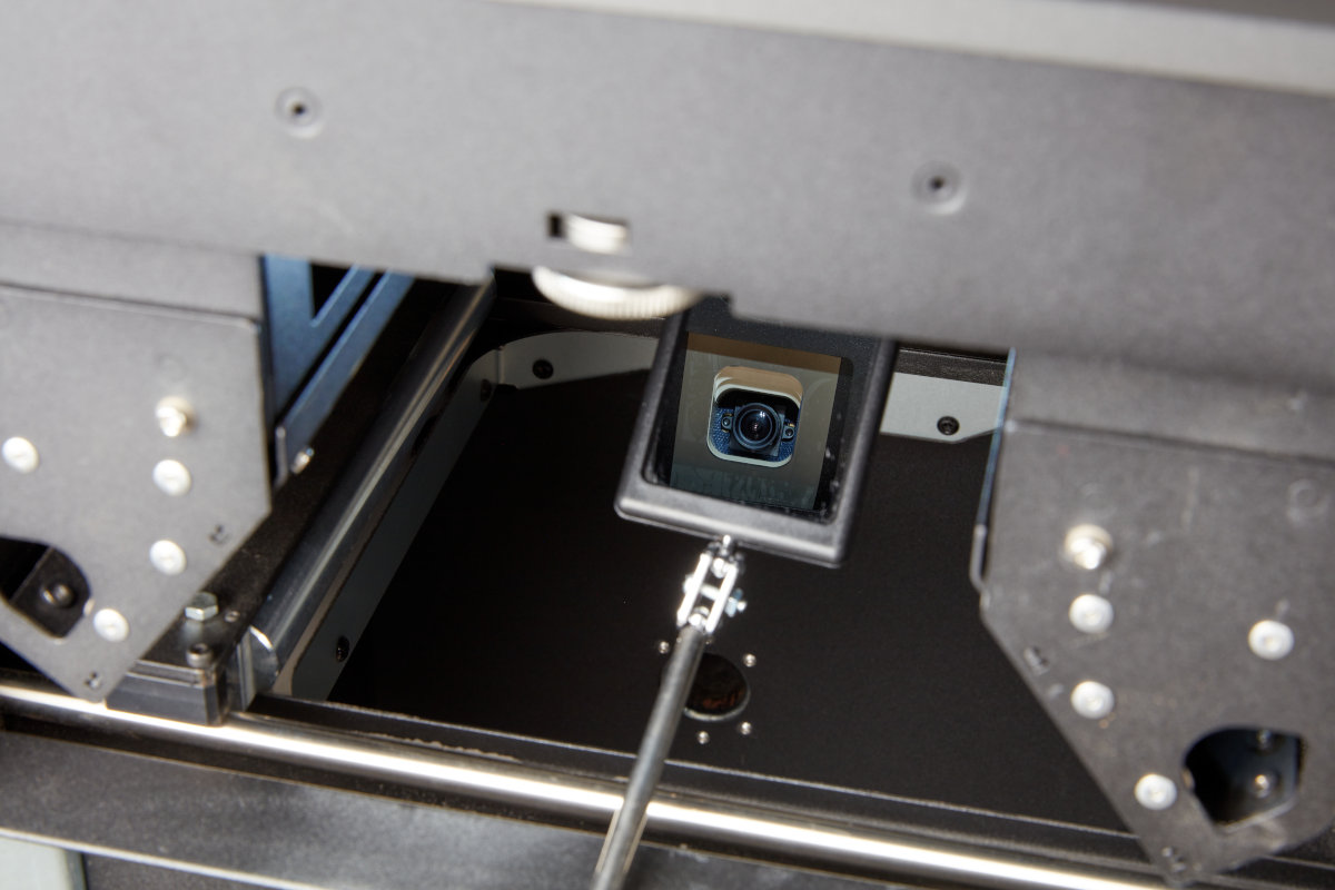 Cleaning the Fuse 1's camera lens