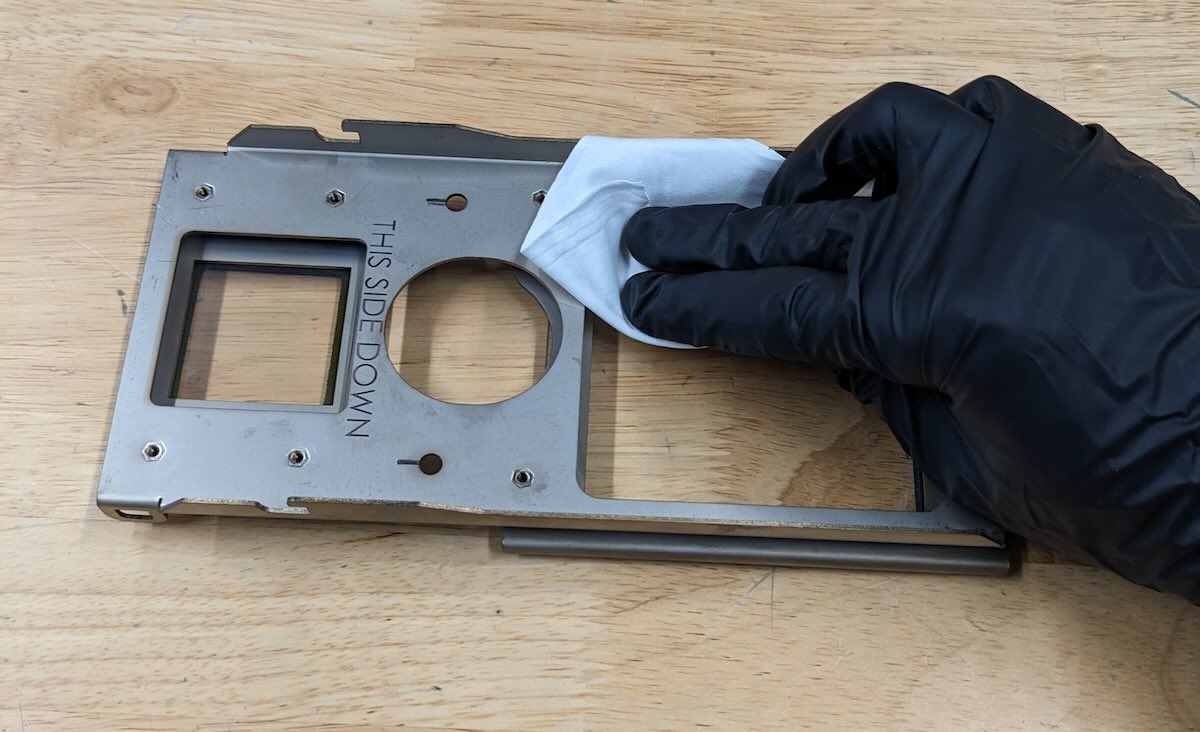 Cleaning the Fuse 1's optical cassette