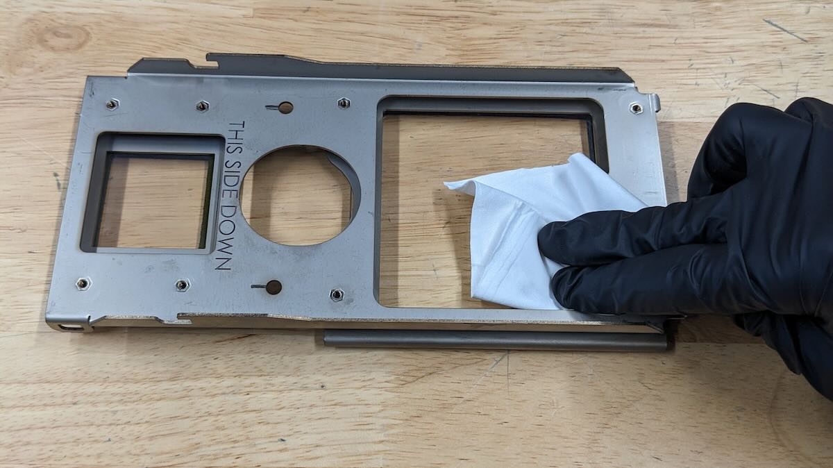 Cleaning the Fuse 1's optical cassette