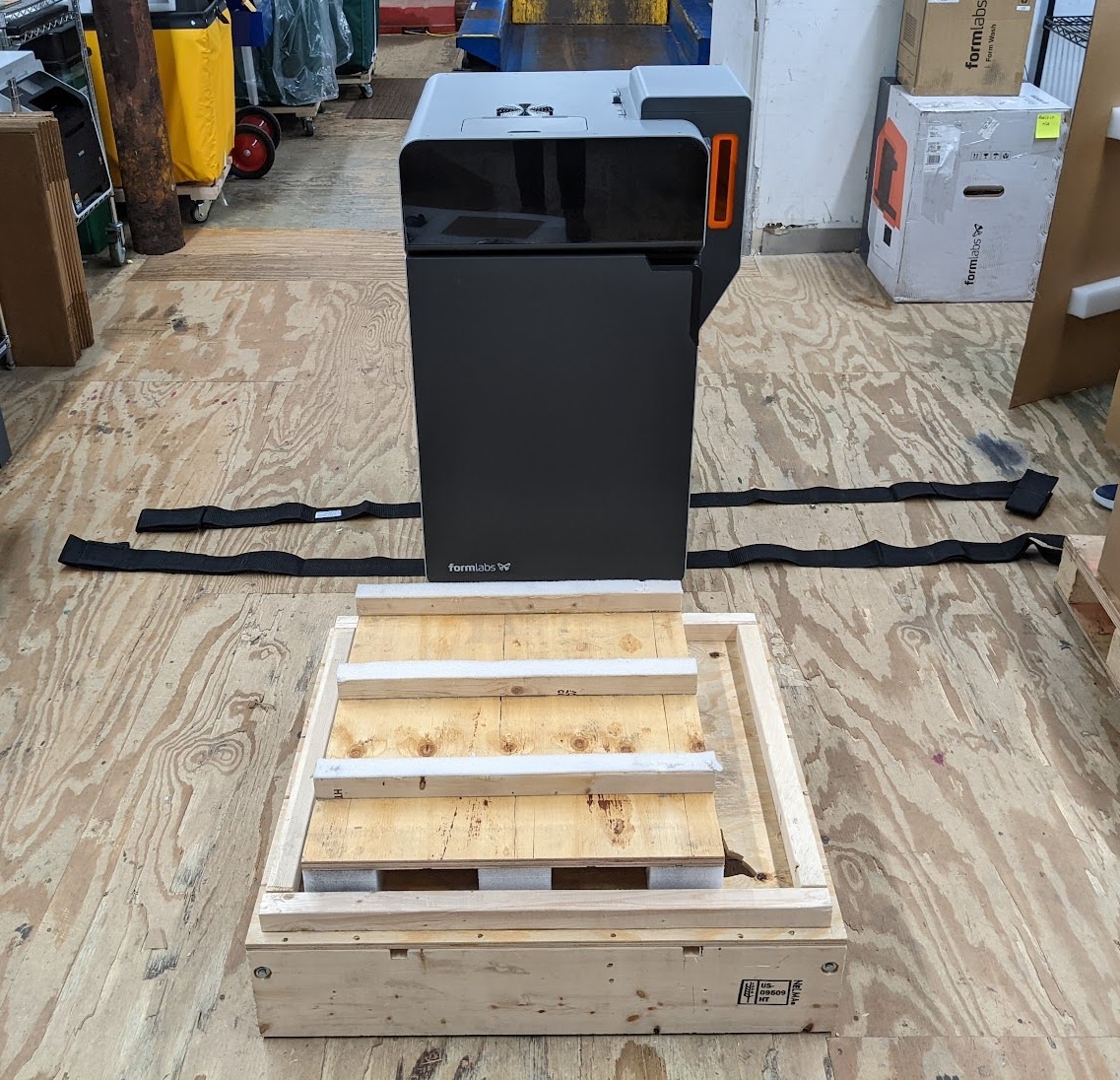 Packaging and transporting a Fuse 1 generation printer