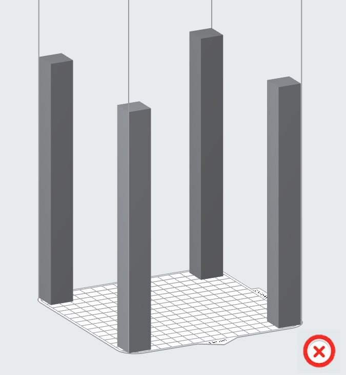 Model orientation best practices for SLS printing