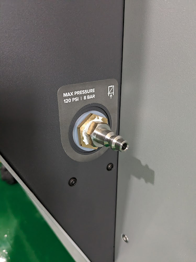 Setting up a compressed air supply for the Fuse Blast