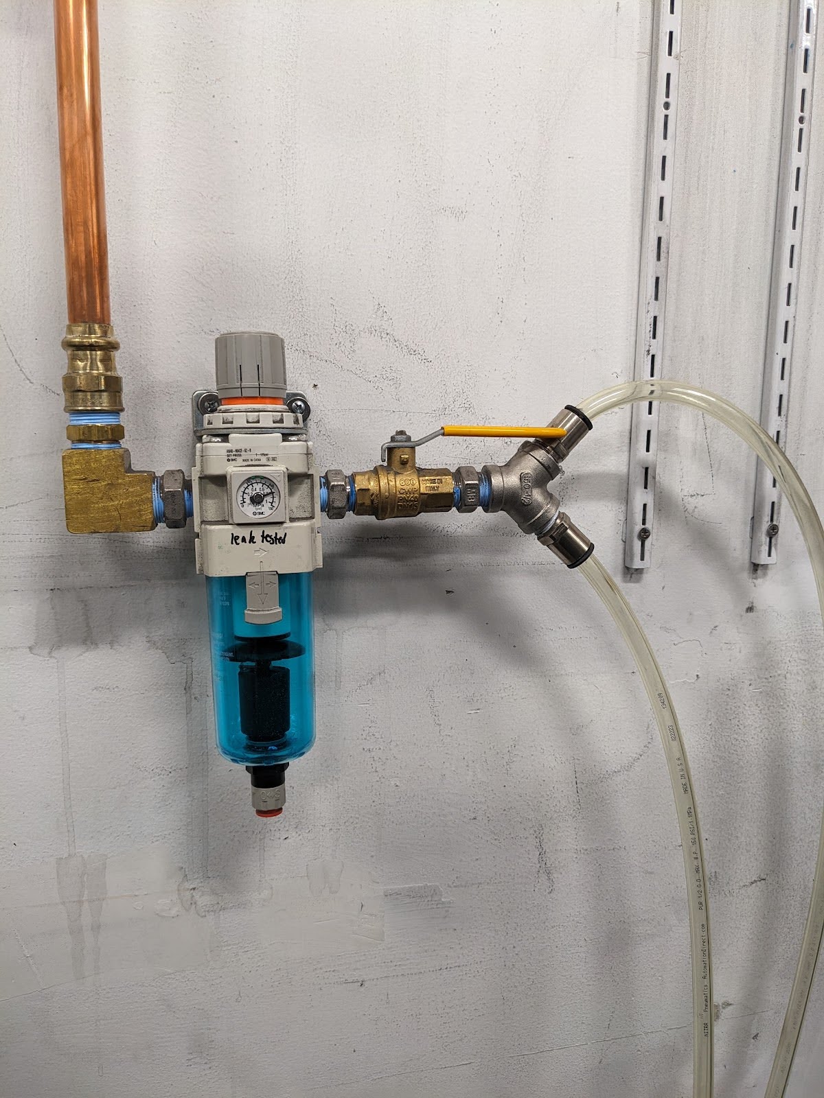 Setting up a compressed air supply for the Fuse Blast