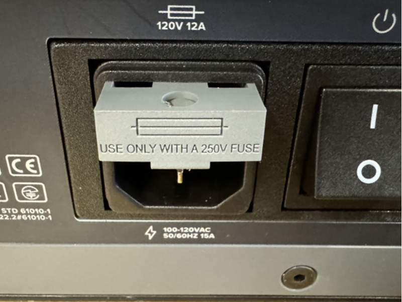 Replacing the Form Cure (2nd Generation) fuse