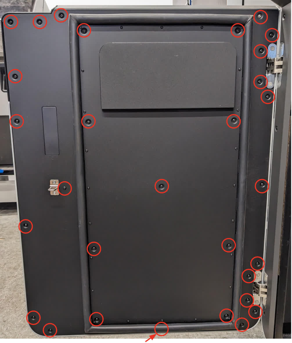 Replacing the Fuse 1 generation print enclosure door interlock magnets