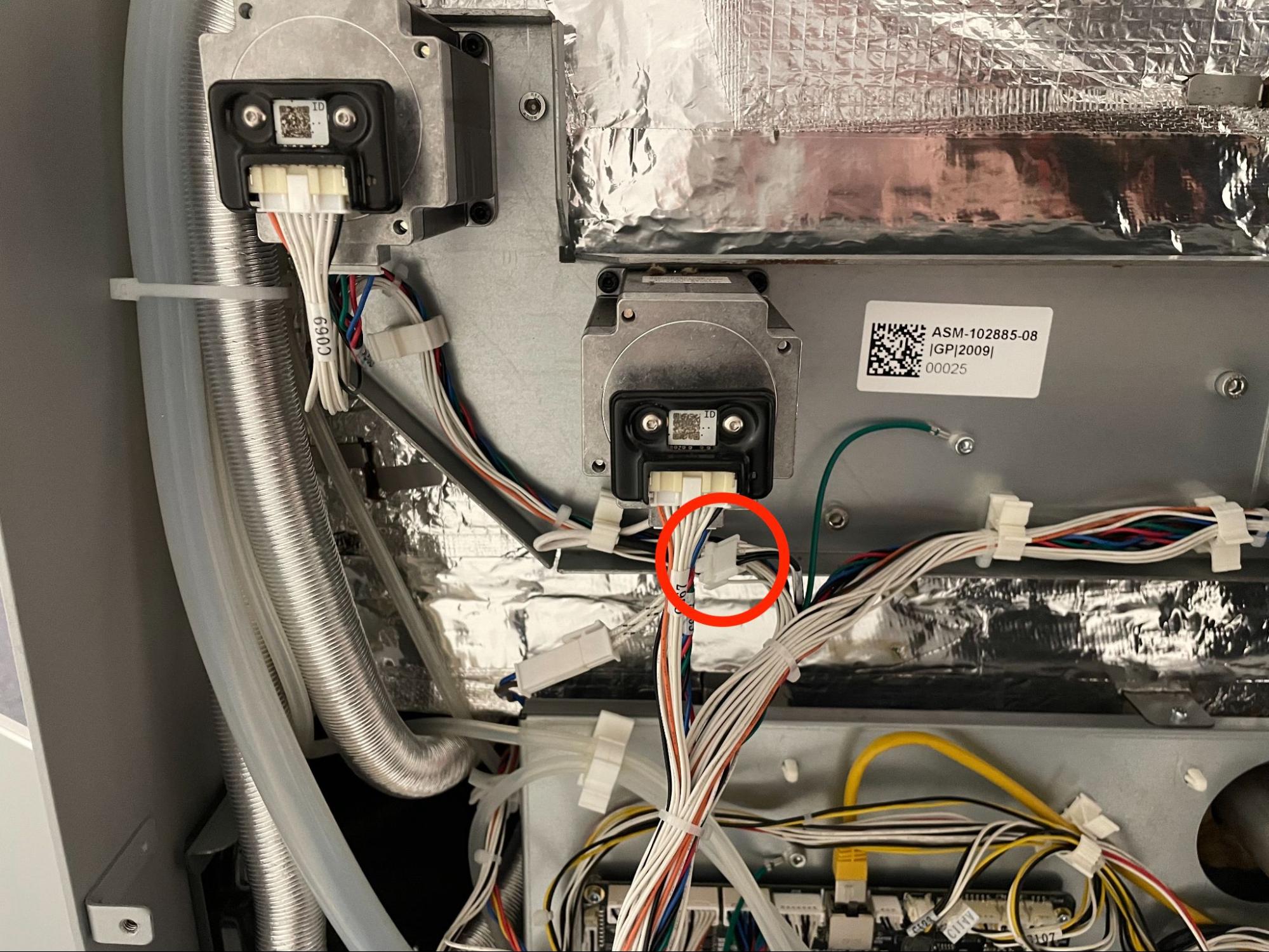 Replacing the Fuse 1 hopper trough RTD