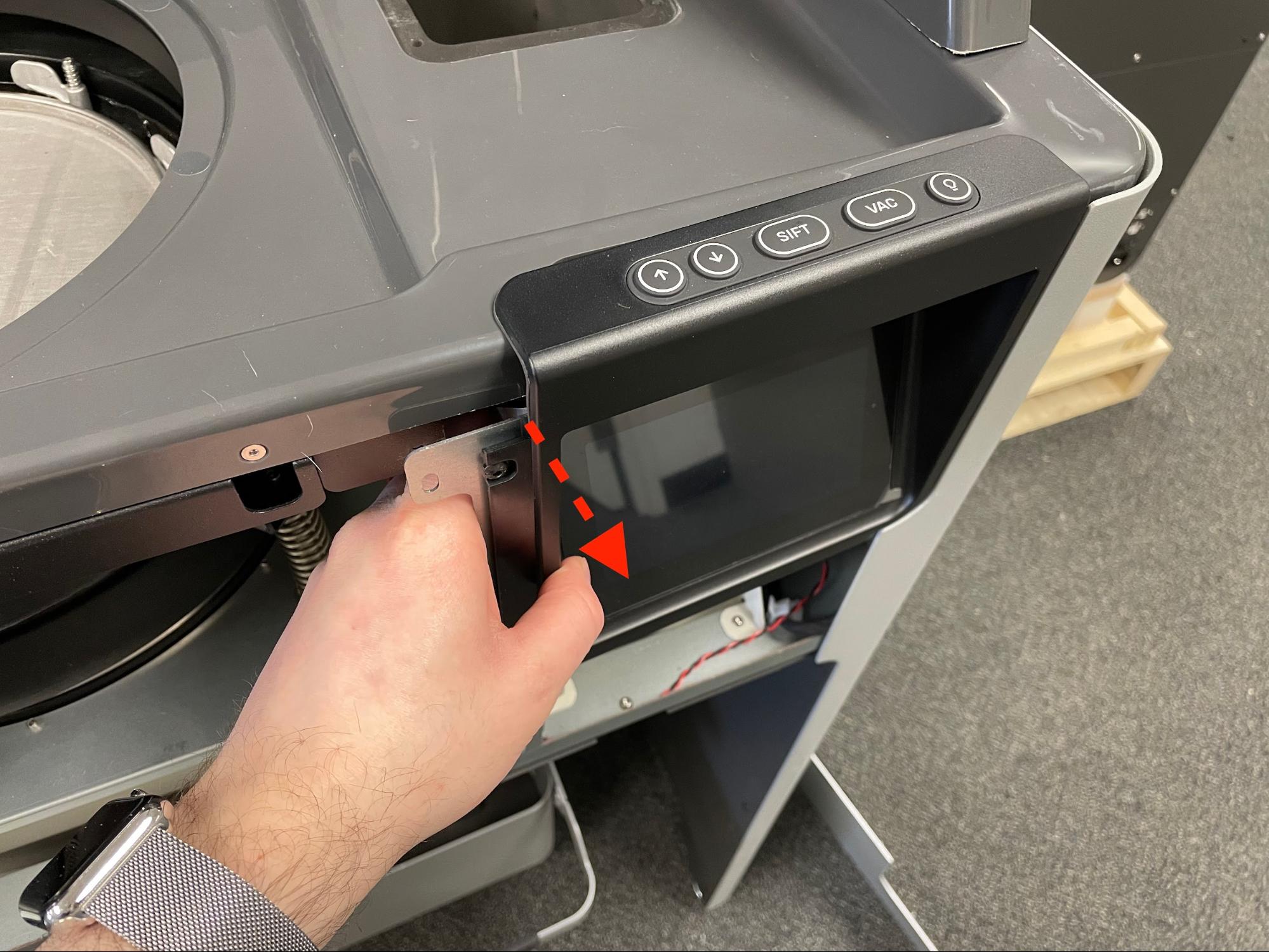 Replacing the Fuse Sift display assembly and display cable
