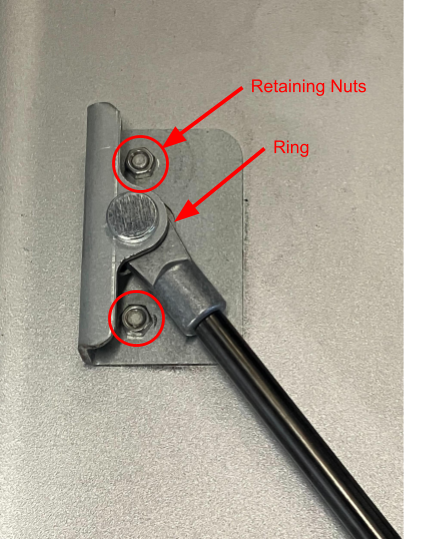 Replacing the Fuse Sift hood gas springs