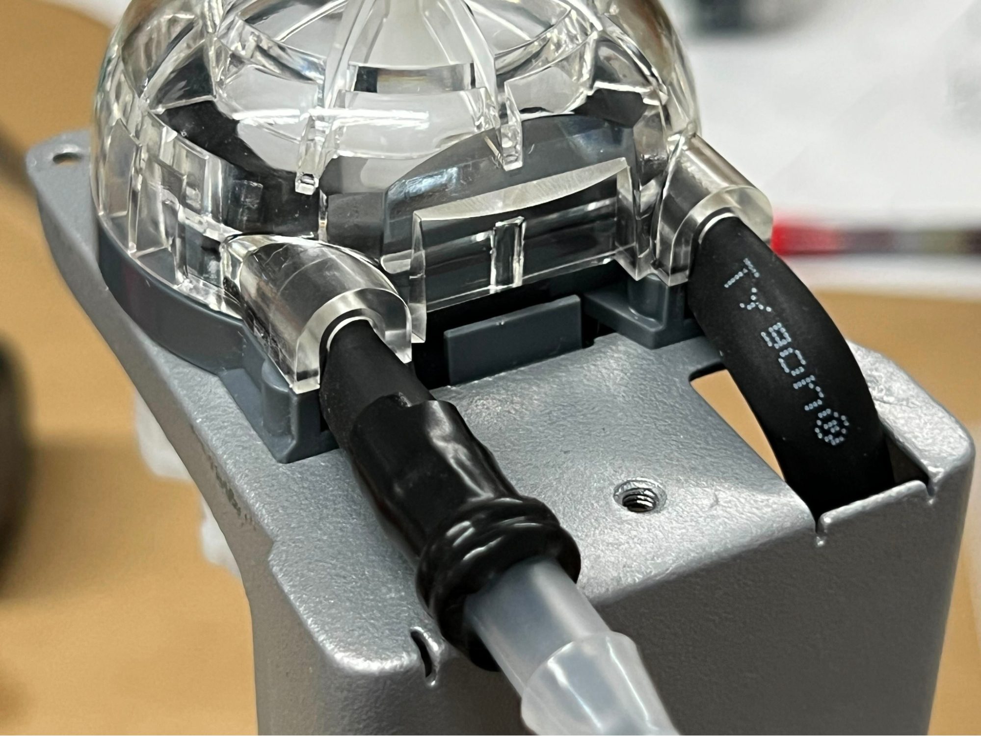 Replacing the Resin Pumping System pump tube