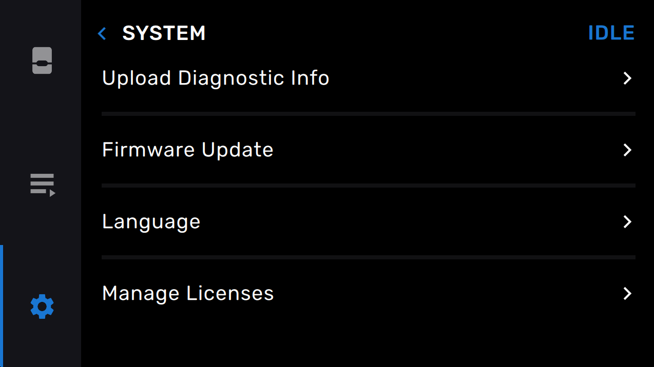 Changing the printer touchscreen language