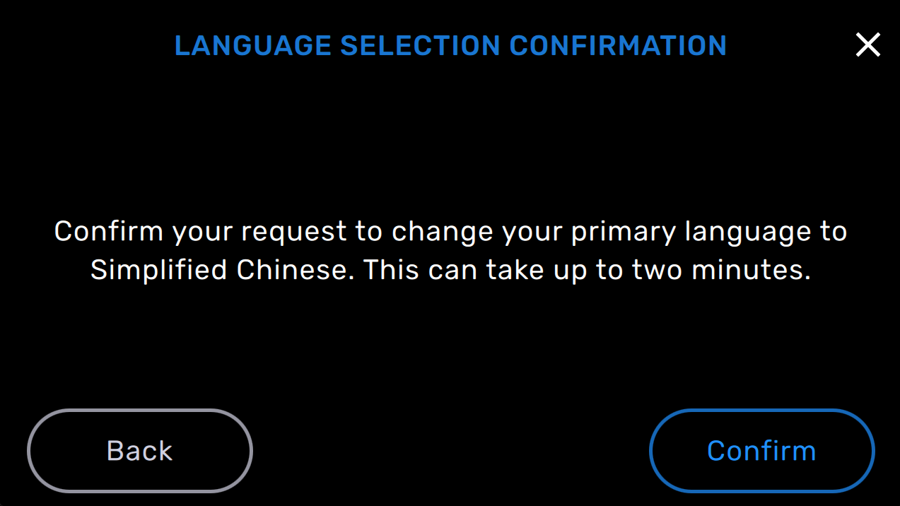 Changing the printer touchscreen language