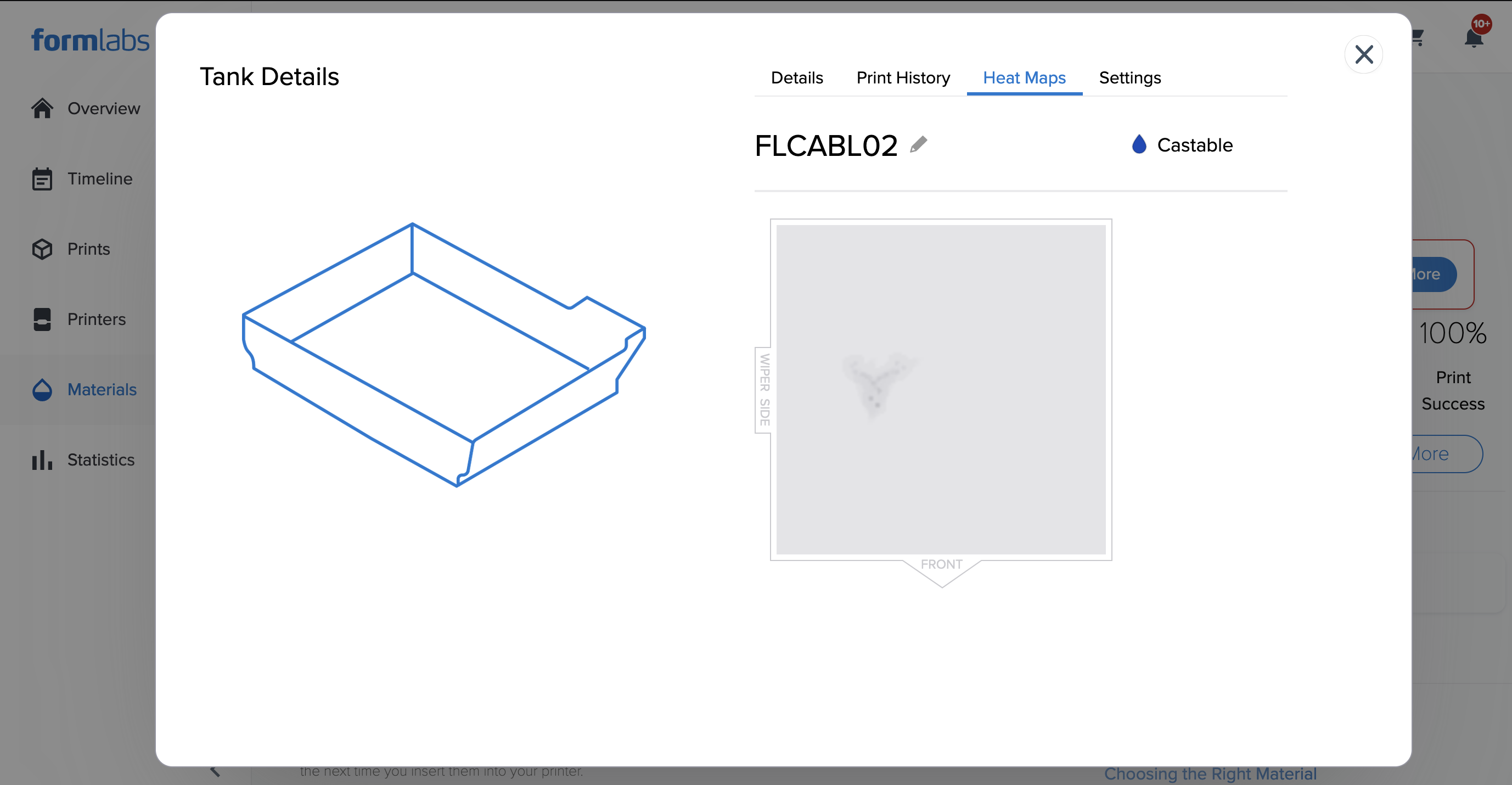 Managing materials with Dashboard