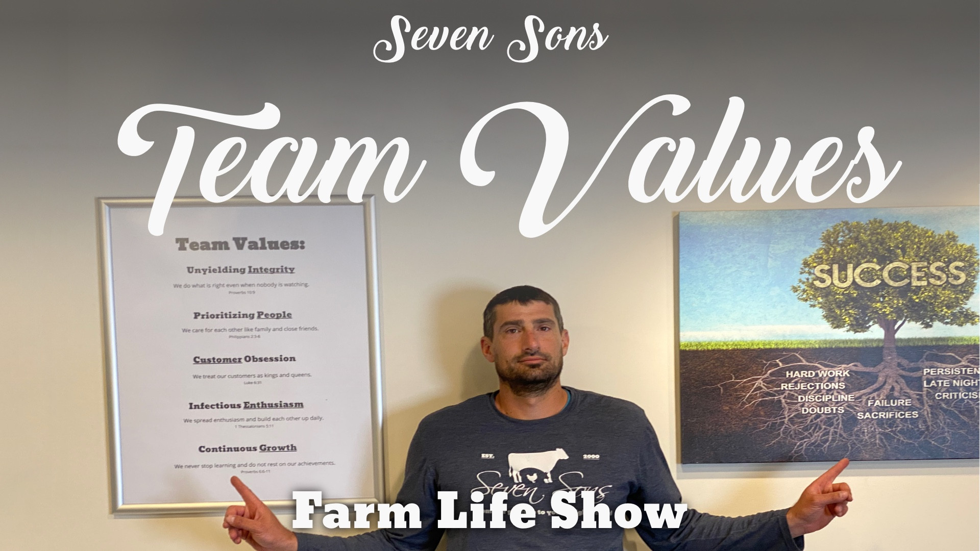 Farm Life Show (Ep. 10) - Core Values That Drive Our Team - Seven Sons Farms