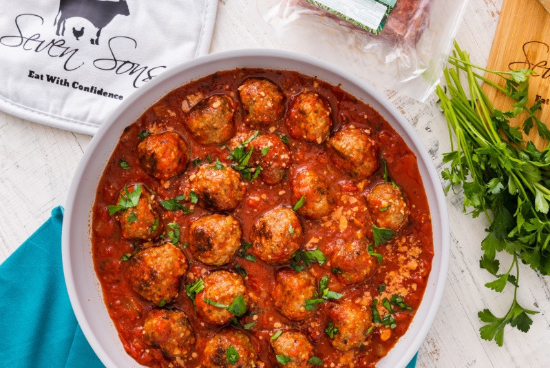 Simple Grass-fed Beef Meatballs Recipe - Seven Sons Farms