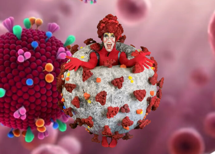 Ross Travis in a spherical ‘Lady Rona’ costume is just the catharsis ...