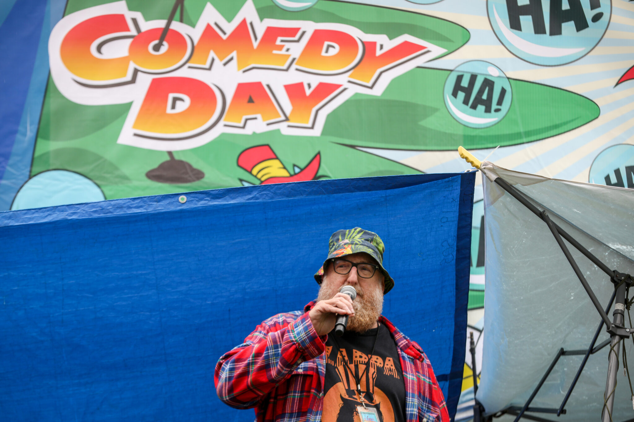 Storm fails to dampen spirits at rain-logged Comedy Day in San ...