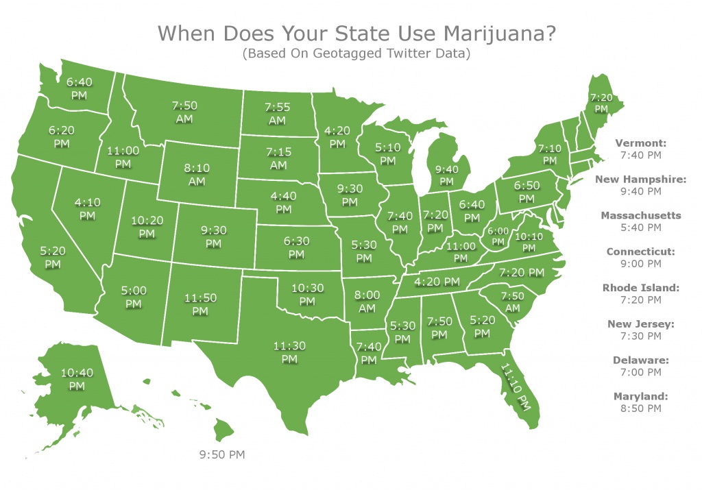 When does your state prefer to smoke? This new marijuana map might ...